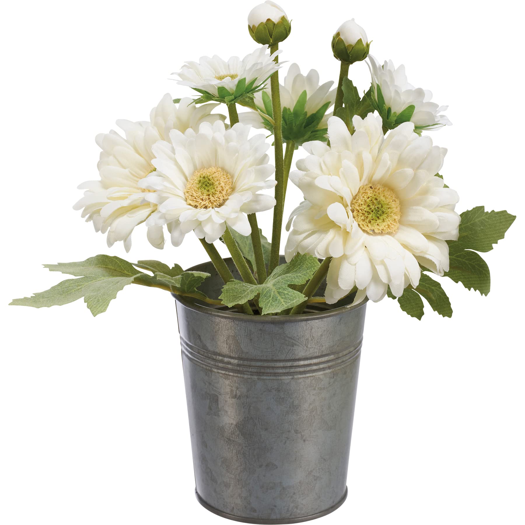 Amazon.com: Primitives by Kathy Faux Gerbera Daisies Metal Bucket ...