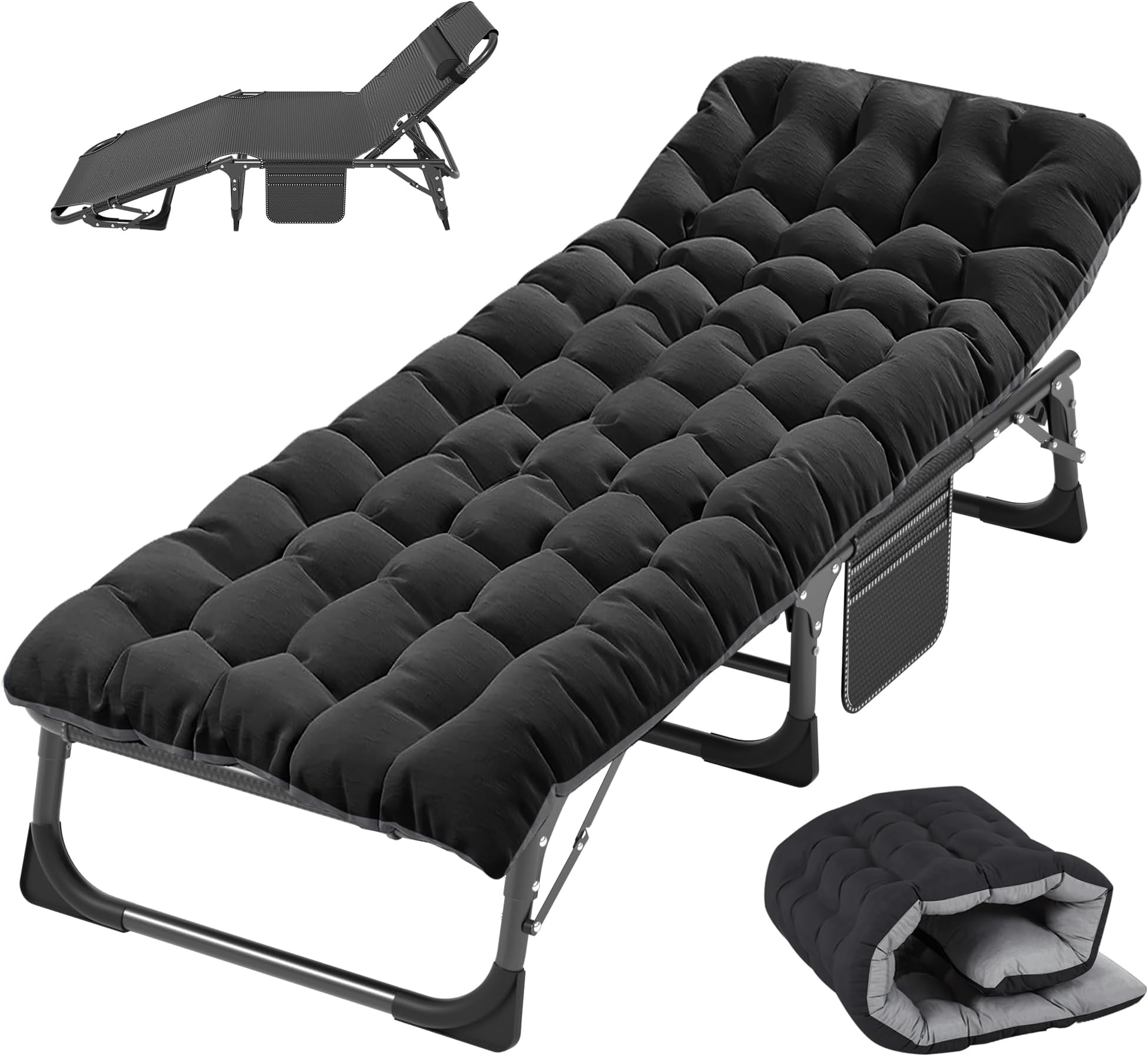 Amazon.com: Folding Camping Cots for Adults, 2 Pack Heavy Duty cot with ...