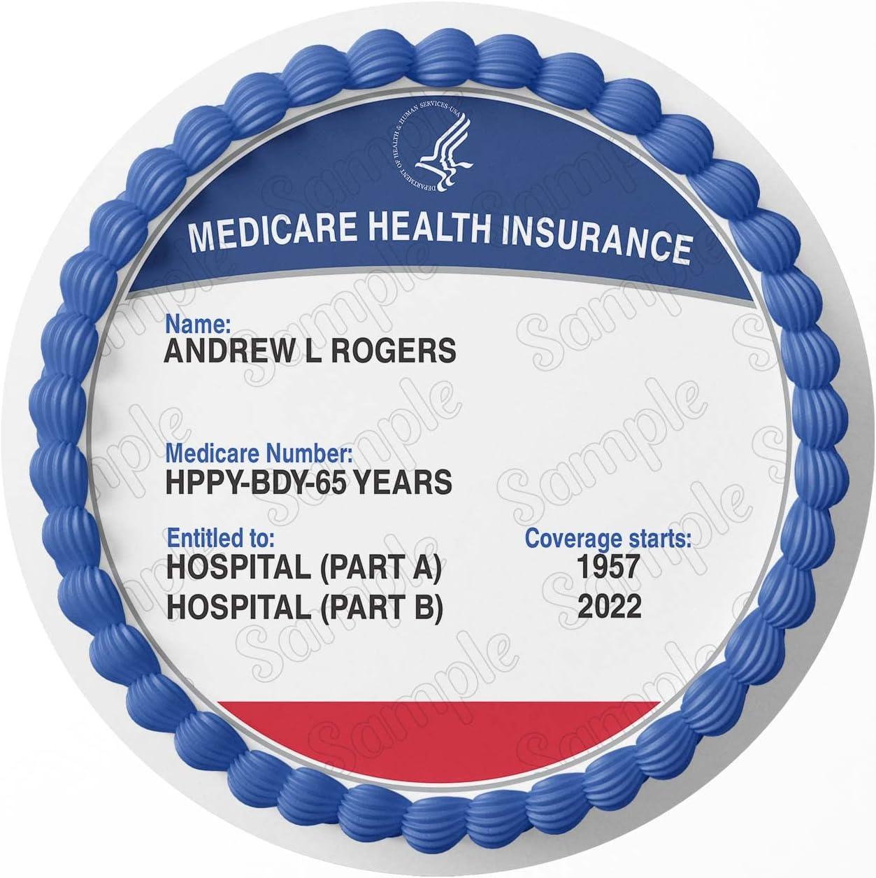 Amazon.com: Medicare Card Edible Cake Topper Image Birthday Sheet Party ...