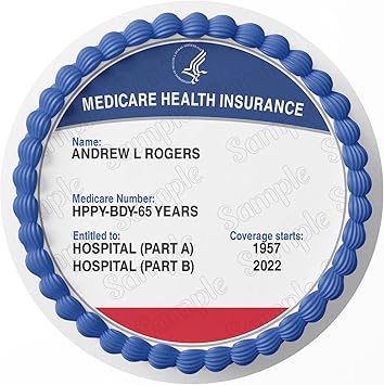 Amazon.com: Medicare Card Edible Cake Topper Image Birthday Sheet Party ...