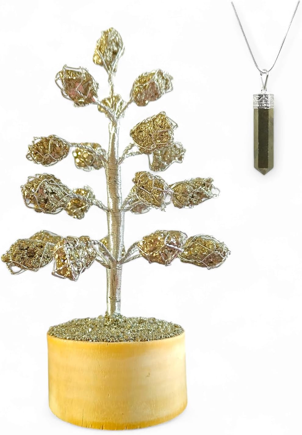 Buy SOLAVA Pyrite Crystal Tree for Money - Money Stone Tree for Wealth ...
