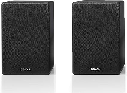 Denon SC-N10 Bookshelf Speakers | 2 x 65W | Award-Winning CEOL Series | Bass Reflex Port ...