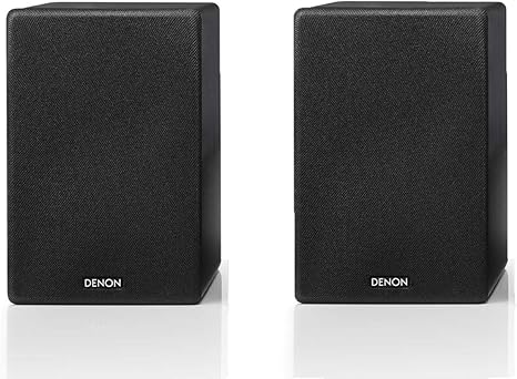 Denon SC-N10 Bookshelf Speakers | 2 x 65W | Award-Winning CEOL Series | Bass Reflex Port ...