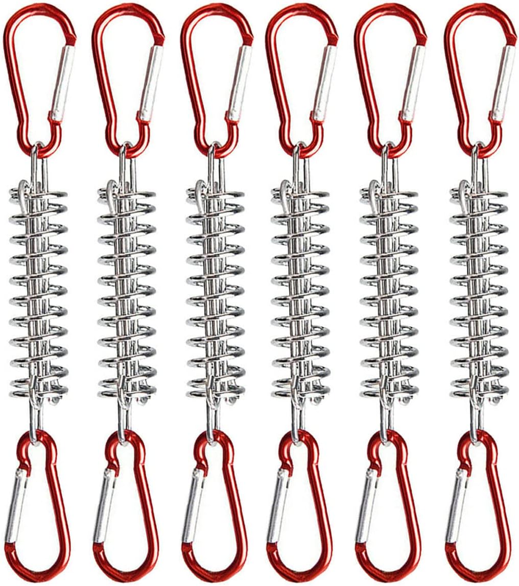 Amazon.com : 6Pcs Tent Spring Fixed Buckle and 12 pcs Hook Set Wind ...
