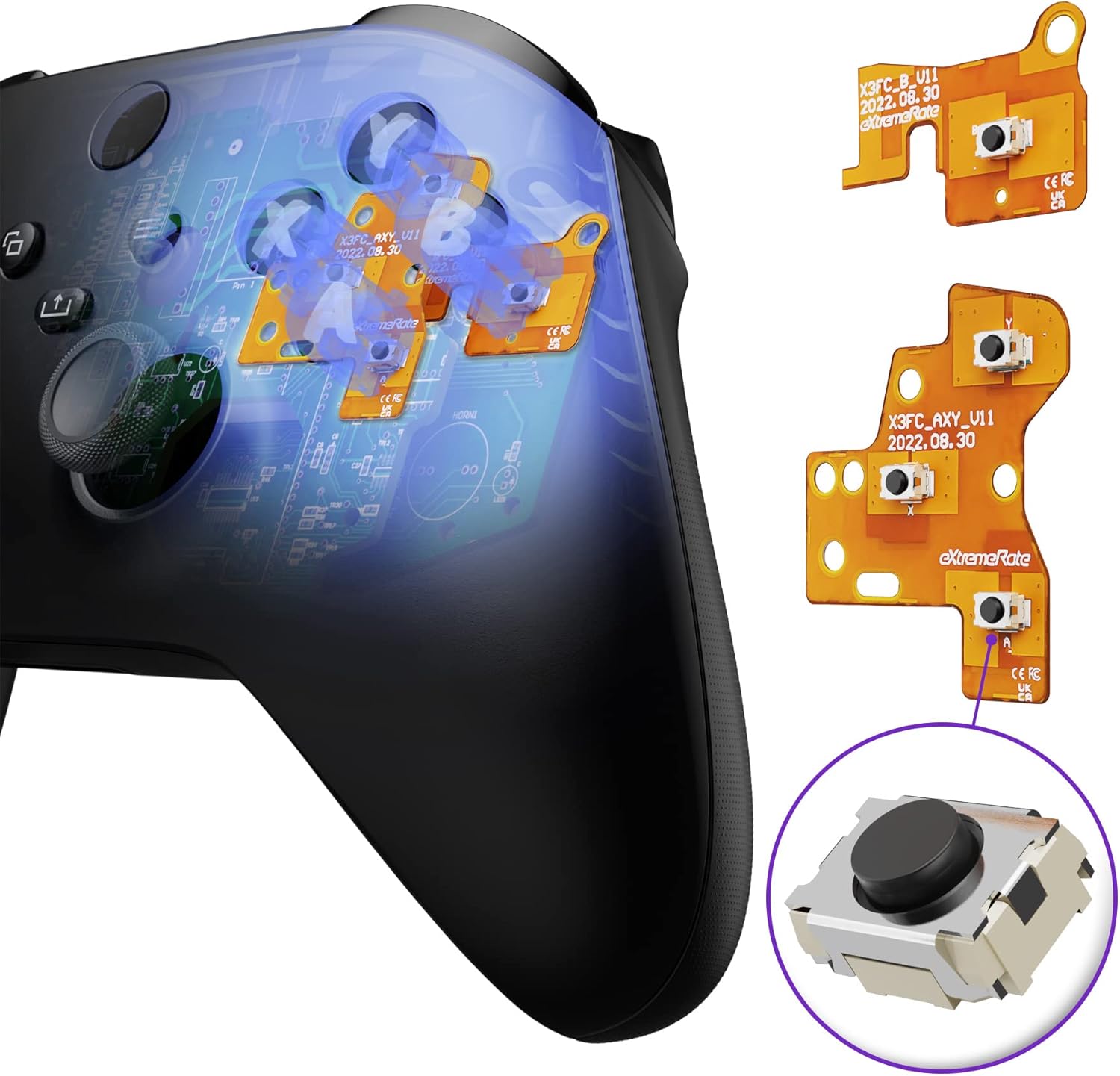 eXtremeRate ABXY Taktile Clicky Kit für Xbox Series X/S & Xbox One S/X ...