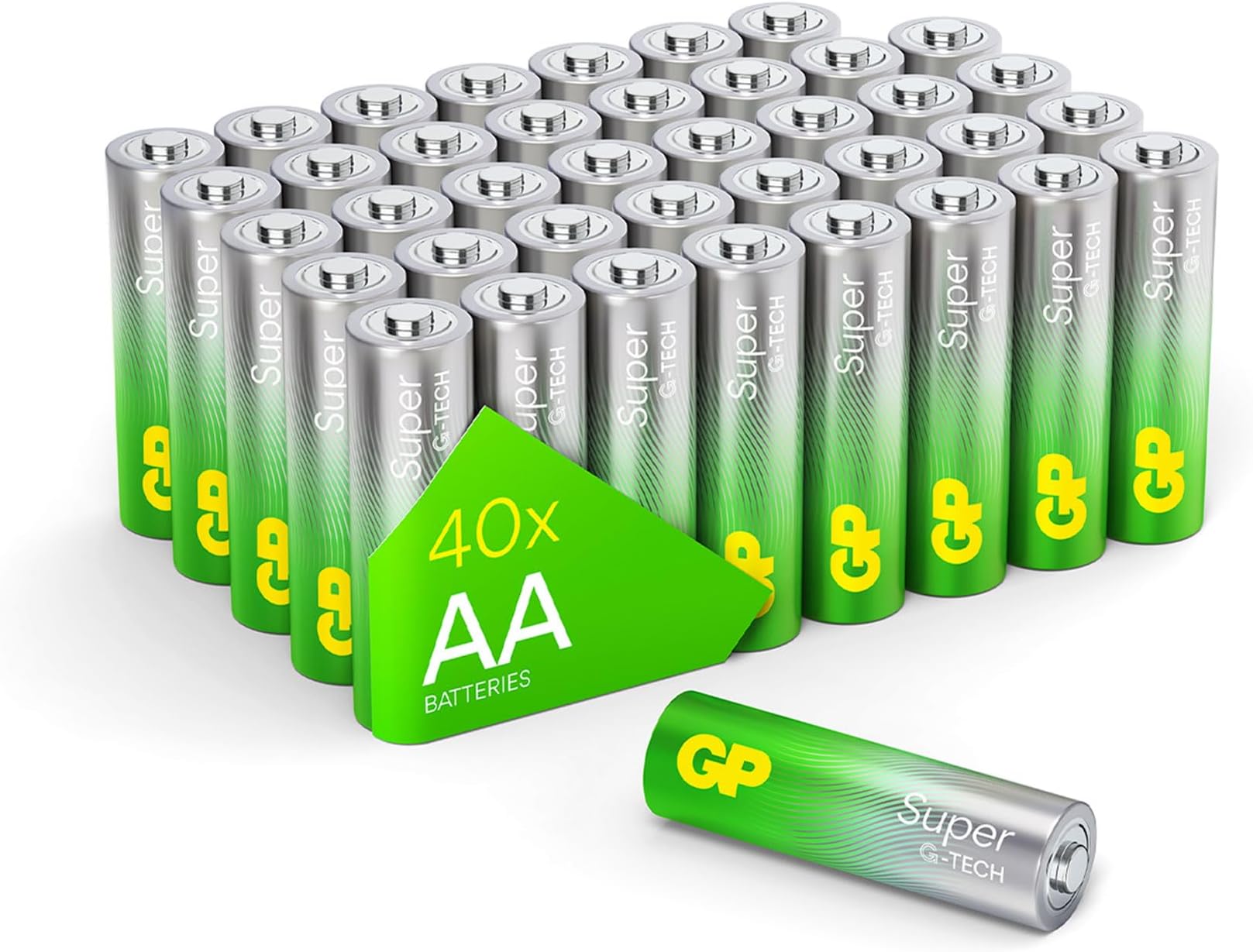 AA Battery GP Alkaline Super 1.5 V Pack of 40: Amazon.co.uk ...