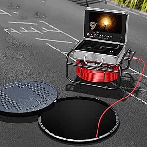 Amazon.com: TREEYX 20m/30m/40m/50m Pipeline Inspection Camera - 9in ...