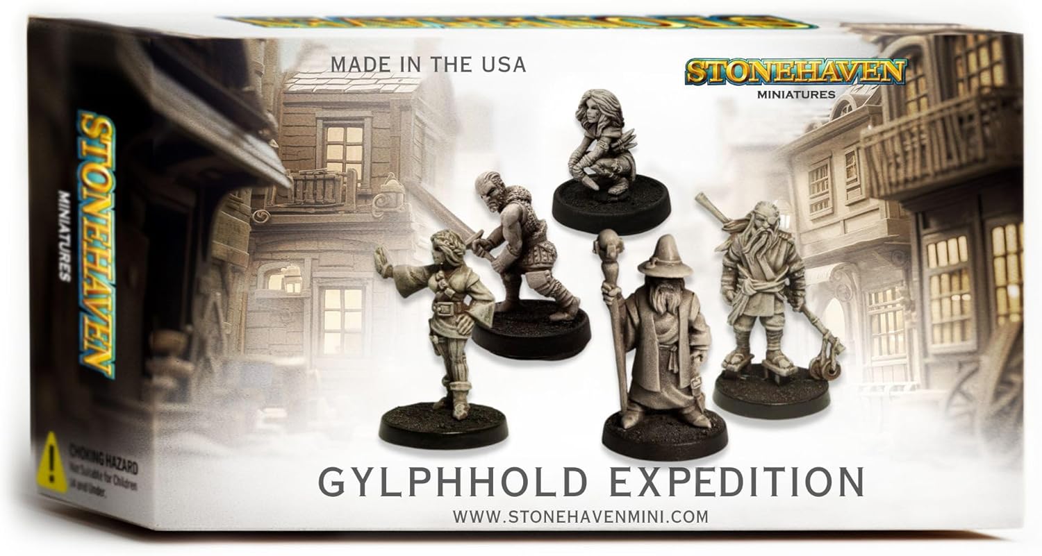 Amazon.com: Stonehaven Miniatures Glyphhold Expedition Miniature -30mm ...