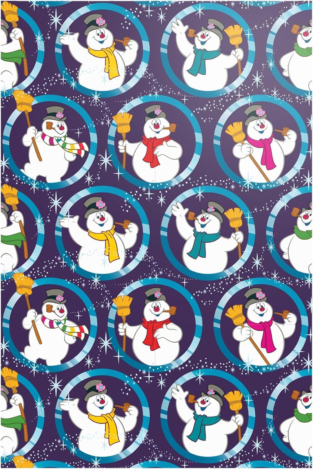 Amazon.com: Frosty The Snowman Wrapping Paper - 12 Sheets - 20" x 30 ...