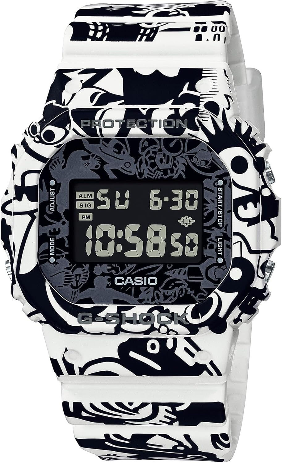 Amazon.com: G-Shock G-Universe DW5600GU-7 Black/White : Clothing, Shoes ...