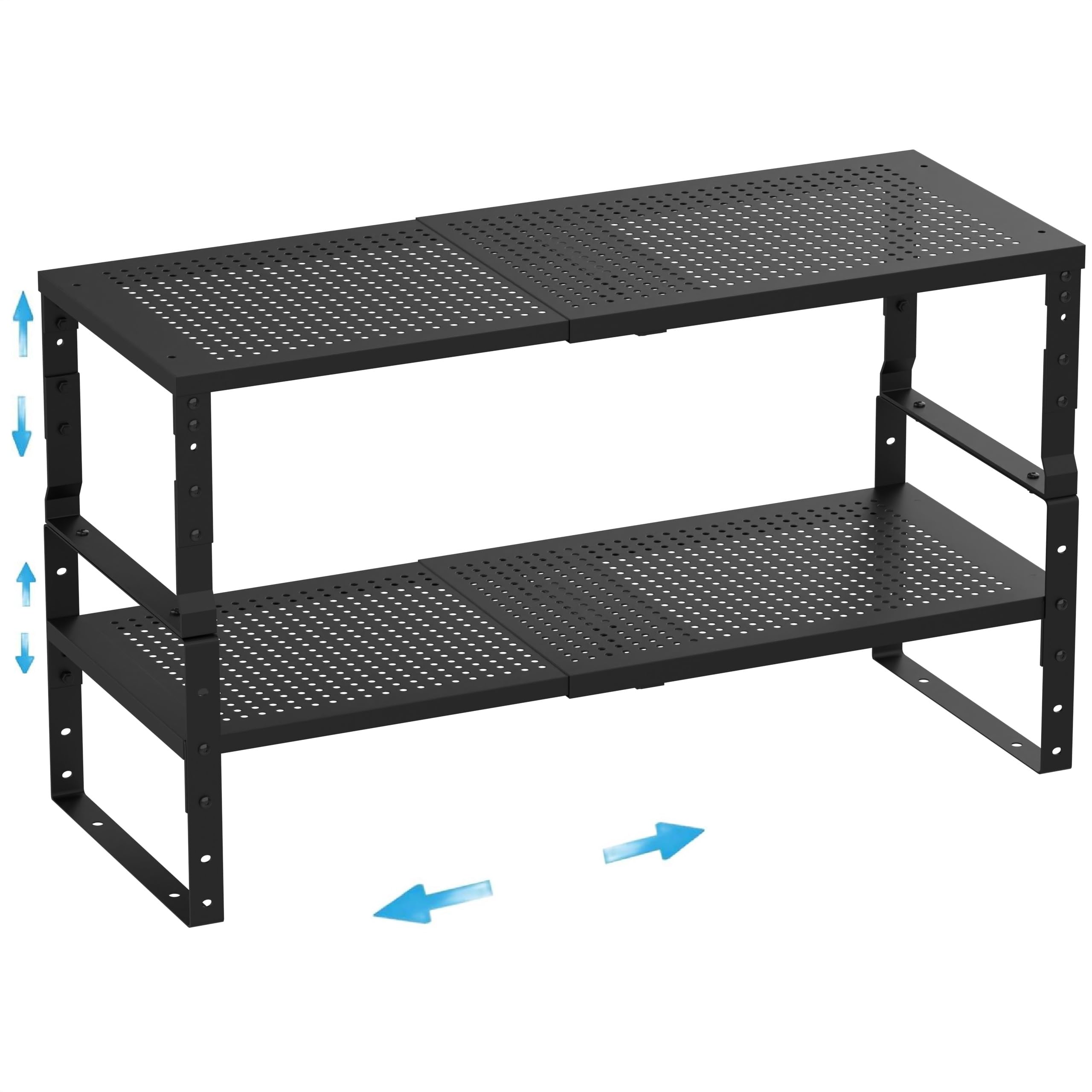 Amazon.com: Wobmmi Expandable,Adjustable & Stackable Spice Rack ...