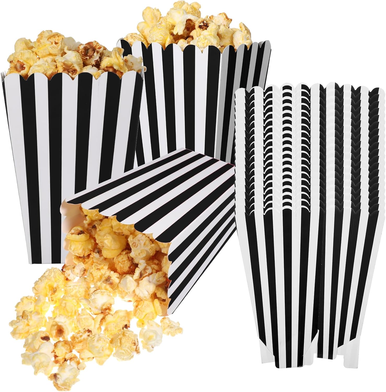 18Pcs Popcorn Boxes, Mini Cardboard Popcorn Box Cardboard Popcorn Bowl ...