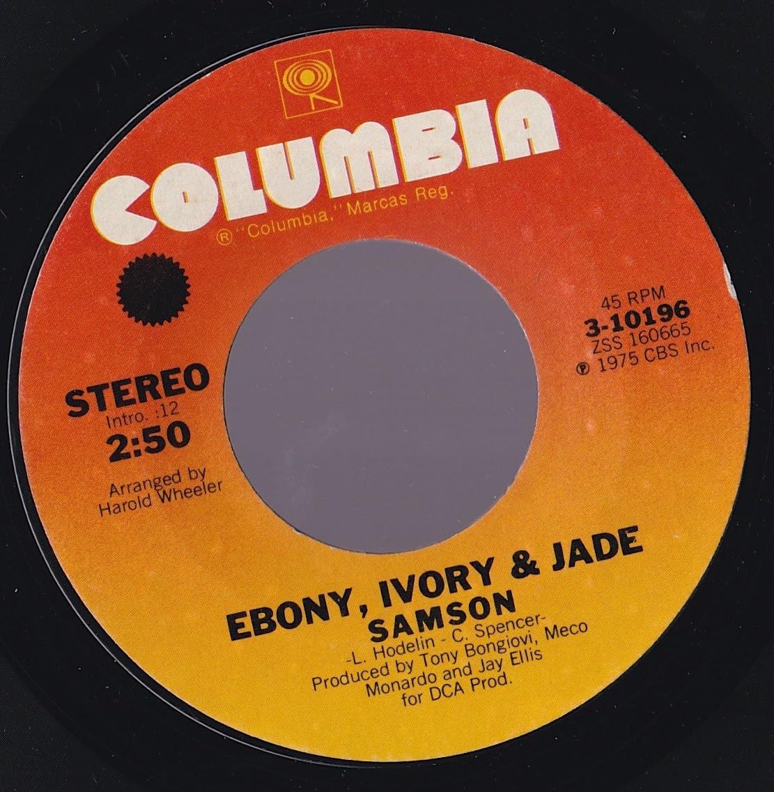 Amazon.co.jp: ソウル7inch・45★EBONY, IVORY & JADE/Samson/Sad faces★Columbia ...