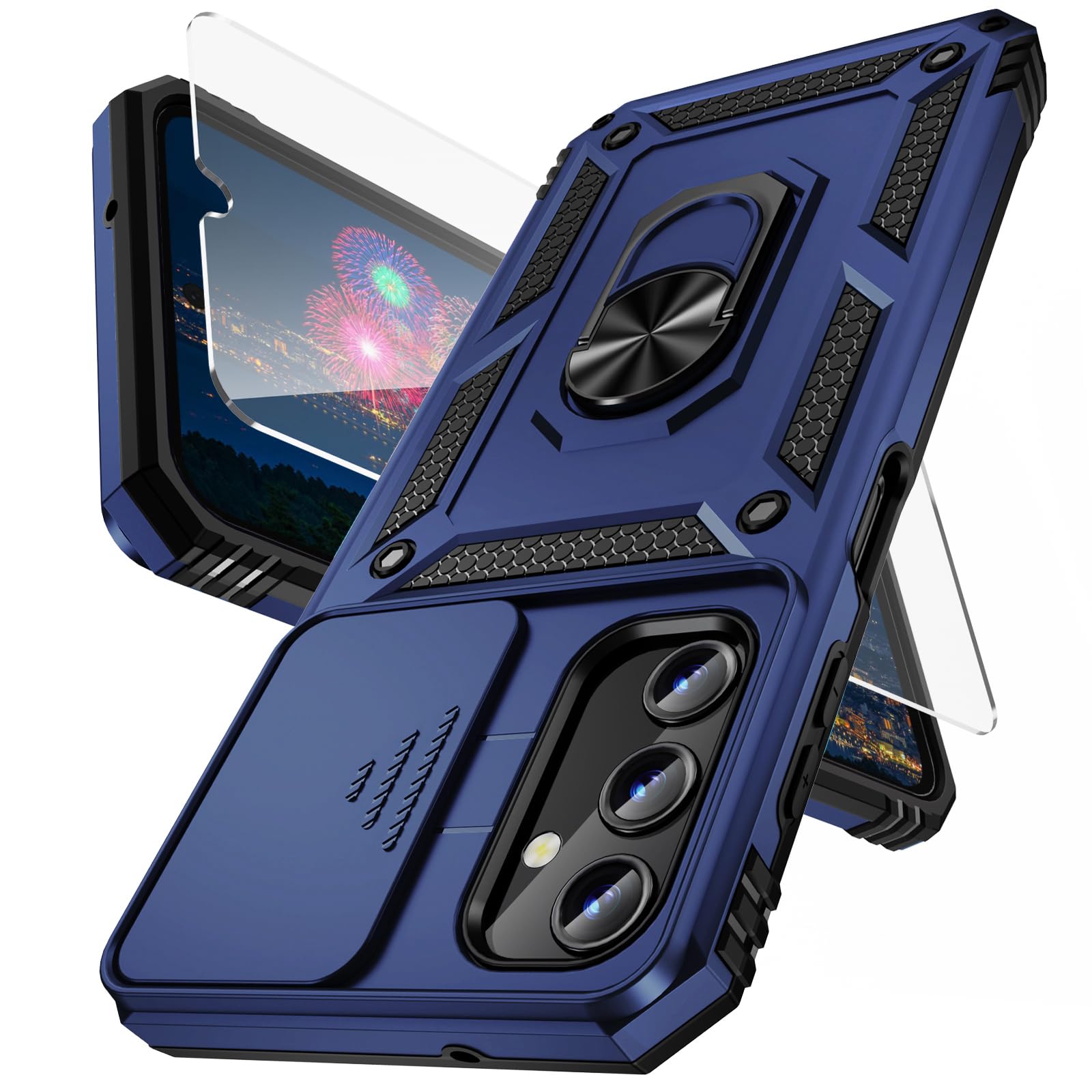 Amazon.com: for Samsung Galaxy A35 5G Case with Camera Lens Cover, HD ...