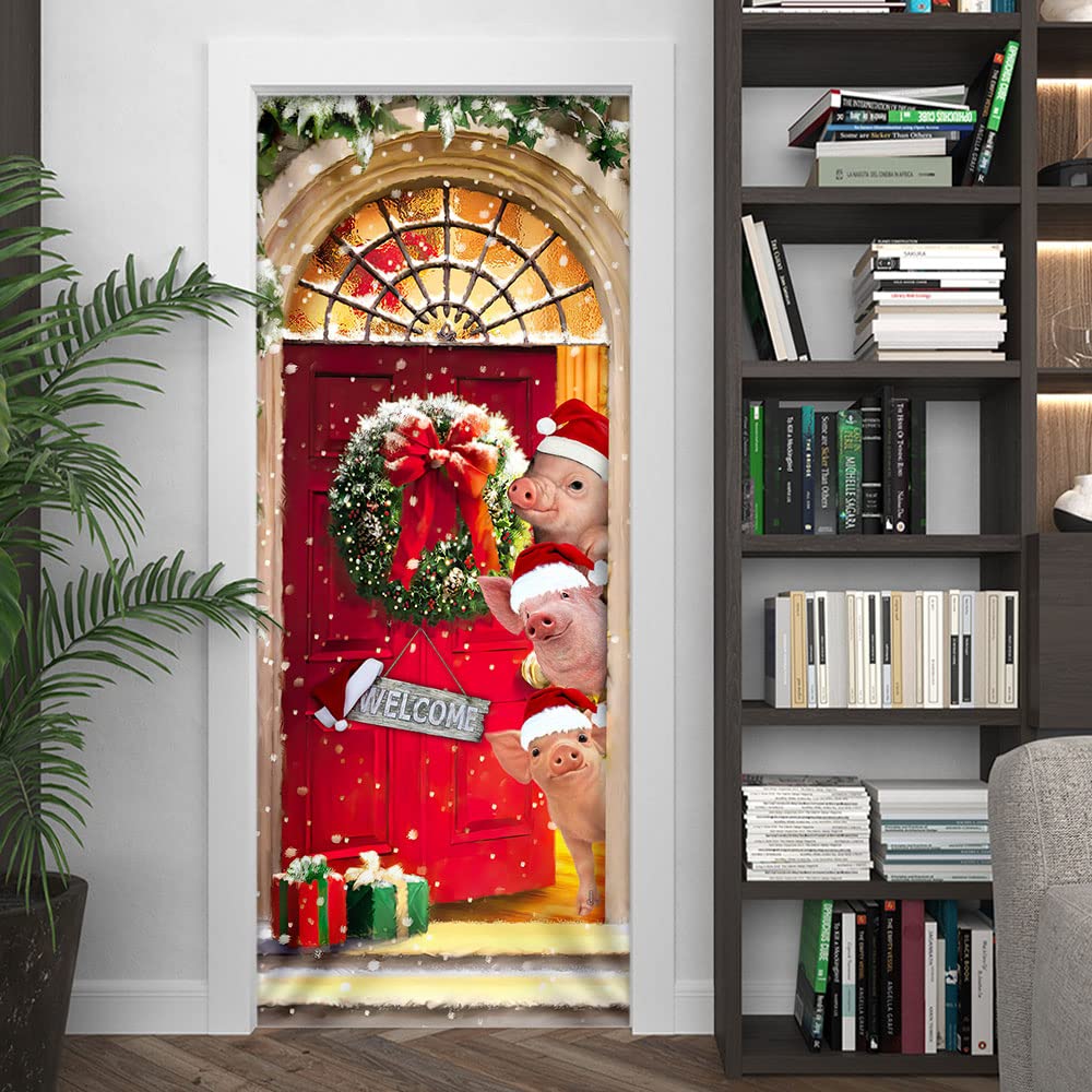 3d Christmas Door Cover