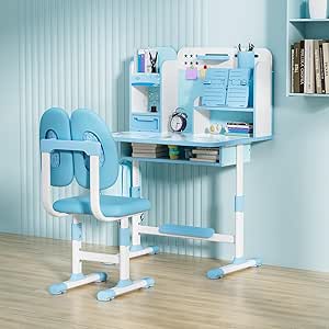 Amazon.com: Upgraded Kids Desk and Chair Set, Height Adjustable Kids ...