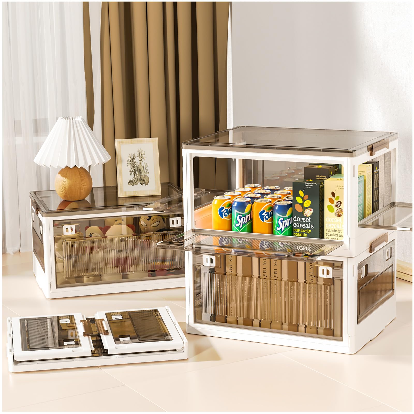 Snapklik.com : YFXCVSL 3 Pack Storage Bins Stackable Organizer, 2024 ...