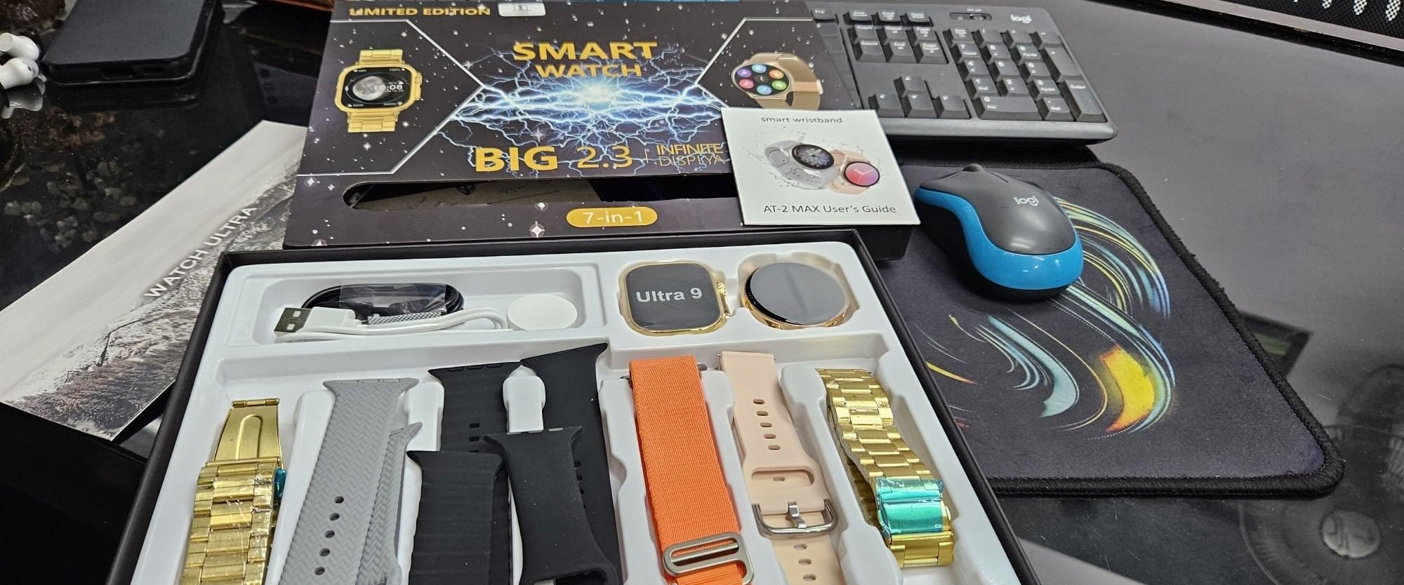 Balaji Guru Ultra Dual Smartwatch Combo 10-in-1 with Bluetooth Calling ...