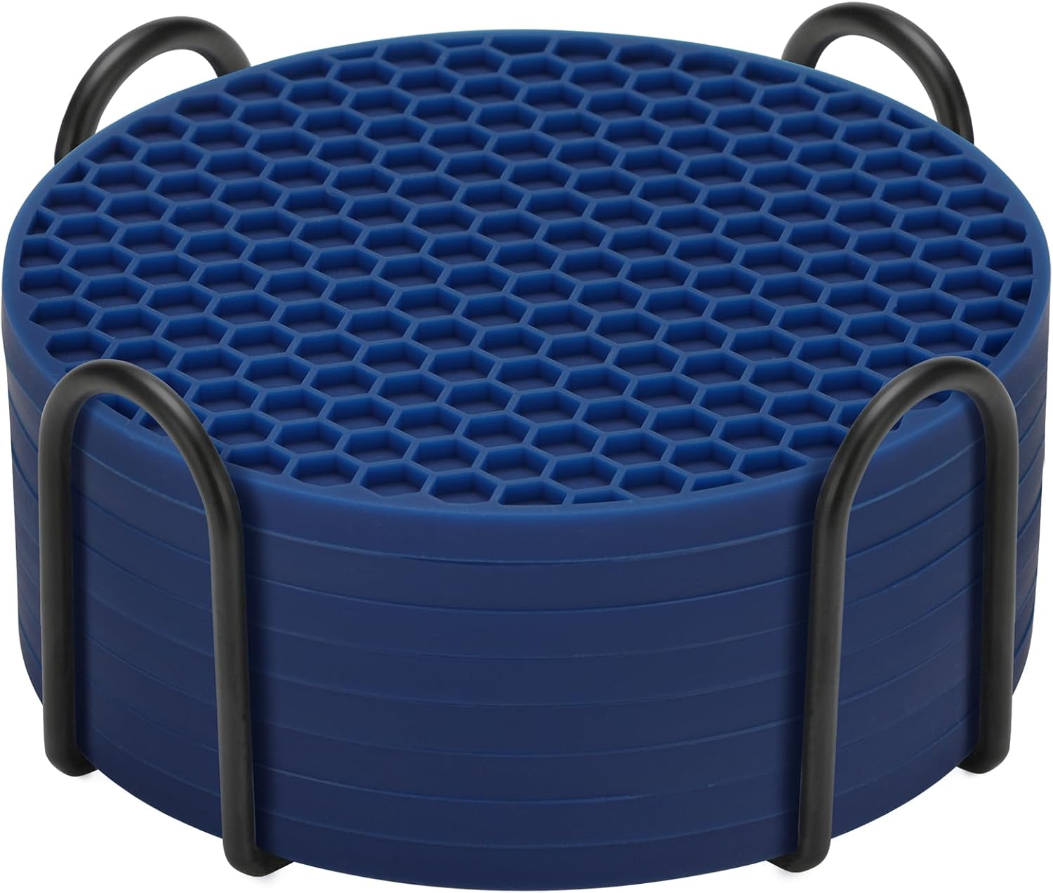 Amazon.com: TWTLi Silicone Coasters Set of 8 with Holder,Coasters ...