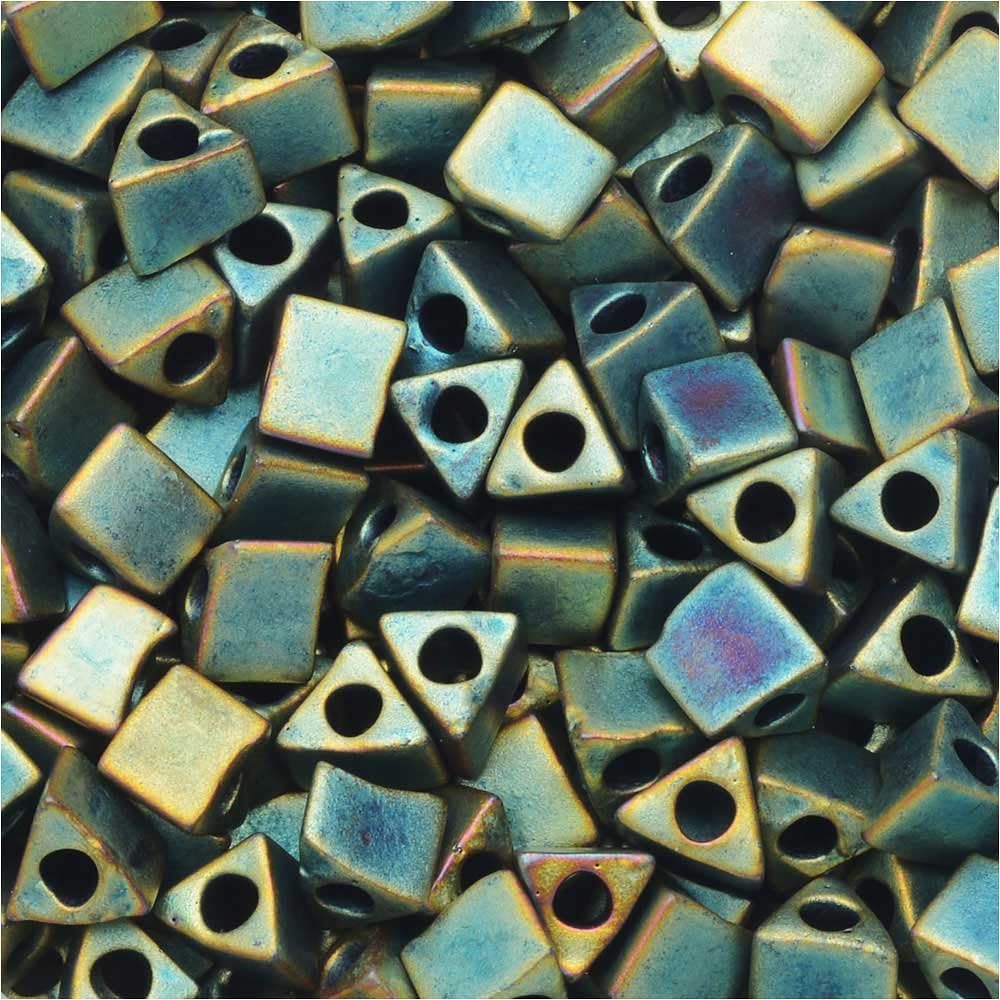 Amazon.com: Miyuki, Sharp Triangle Beads 5/0, 7 Grams, Matte Metallic ...
