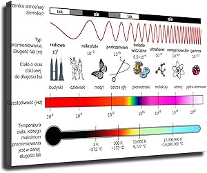 Amazon.com: Electromagnetic Spectrum Print Poster Canvas Painting Print ...