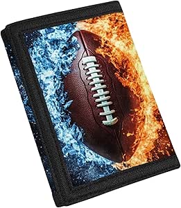 Amazon.com: Coldinair Football Kids Wallets for Boys Girls Teen with ...