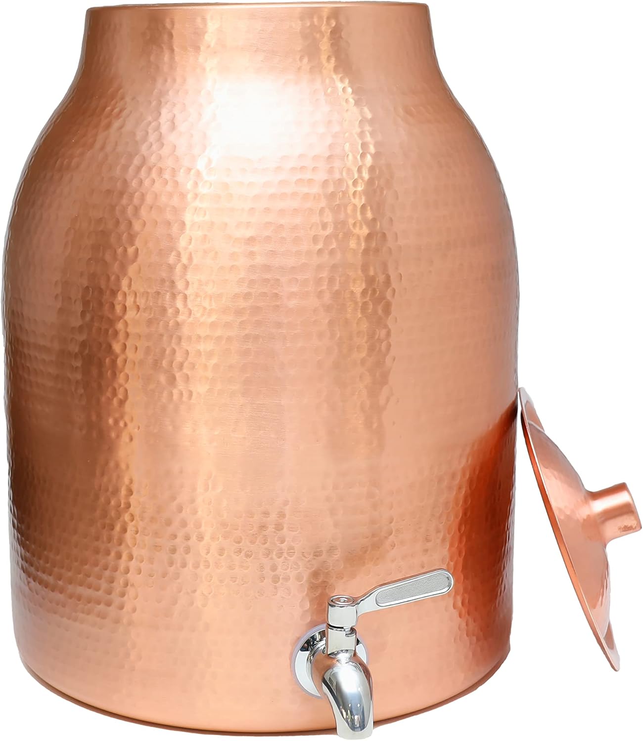 Amazon.com | HandCrafted 100% Pure Copper Water Dispenser with Lid | 3. ...