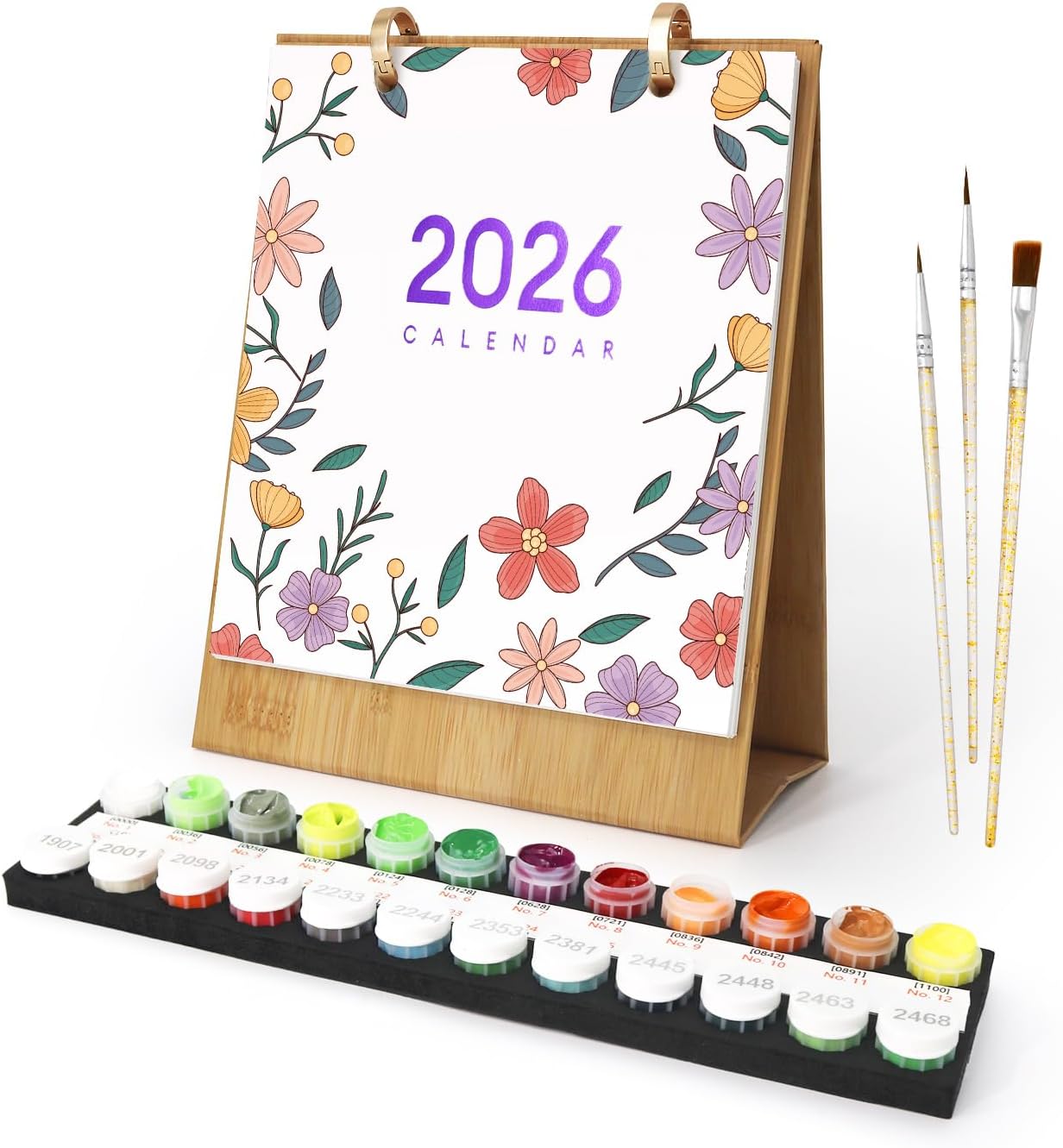 Amazon.com: PeakLuv Paint by Numbers Kits - 2026 Calendar, 7.1"x8.8 ...