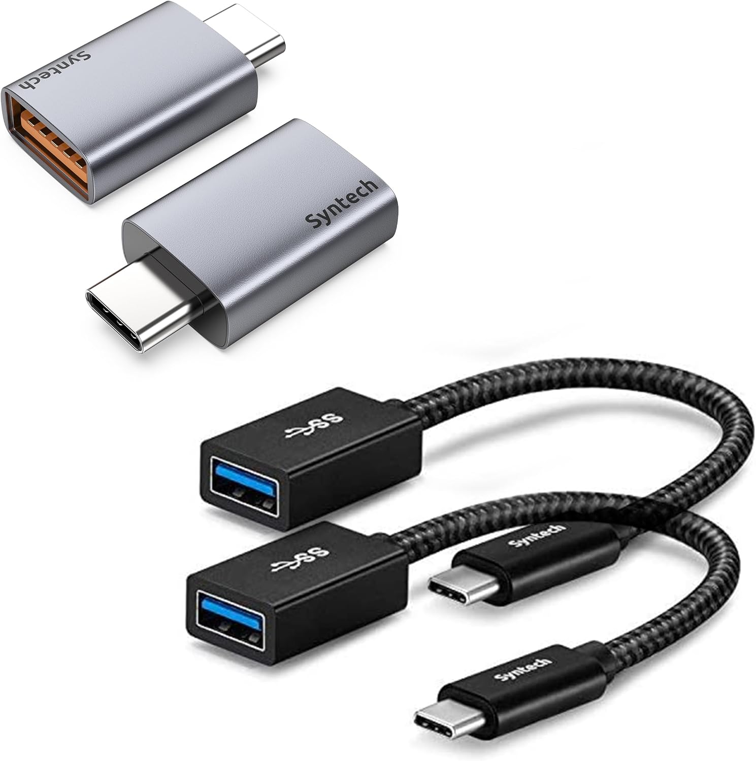 Amazon.com: Syntech USB C to USB 3.2 Adapter (2 Pack), 10Gbps USB 3.2 ...