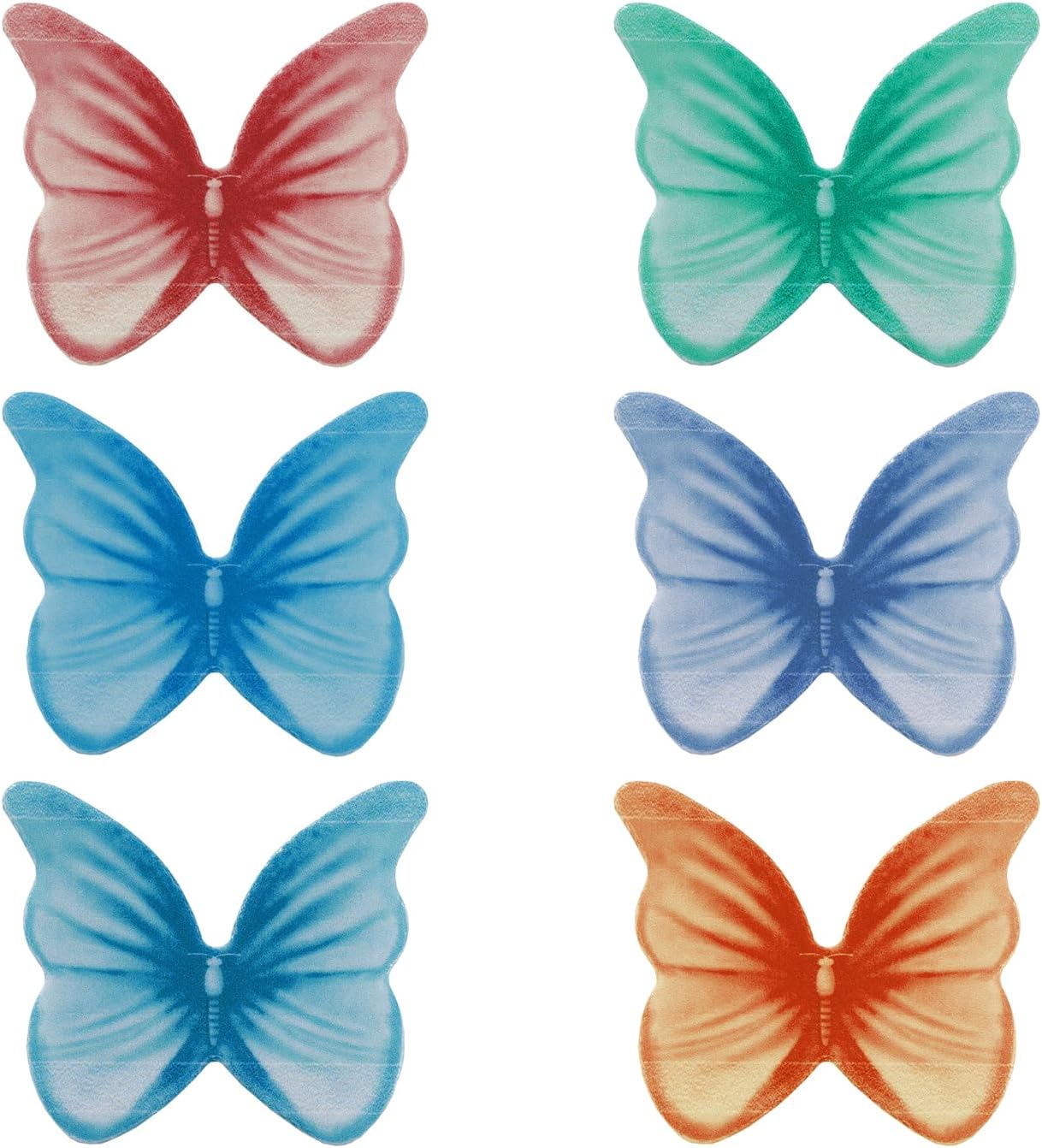 Amazon.com: Fumwase 48 PCS Butterfly Cake Toppers Edible Wafer Paper ...