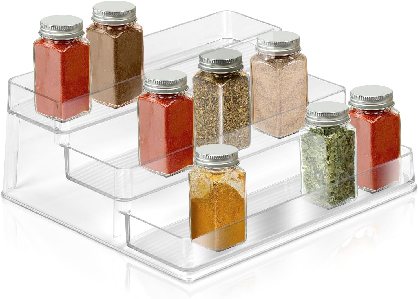 Amazon.com: iDesign Recycled Plastic 3-Tier Stadium Spice Rack ...