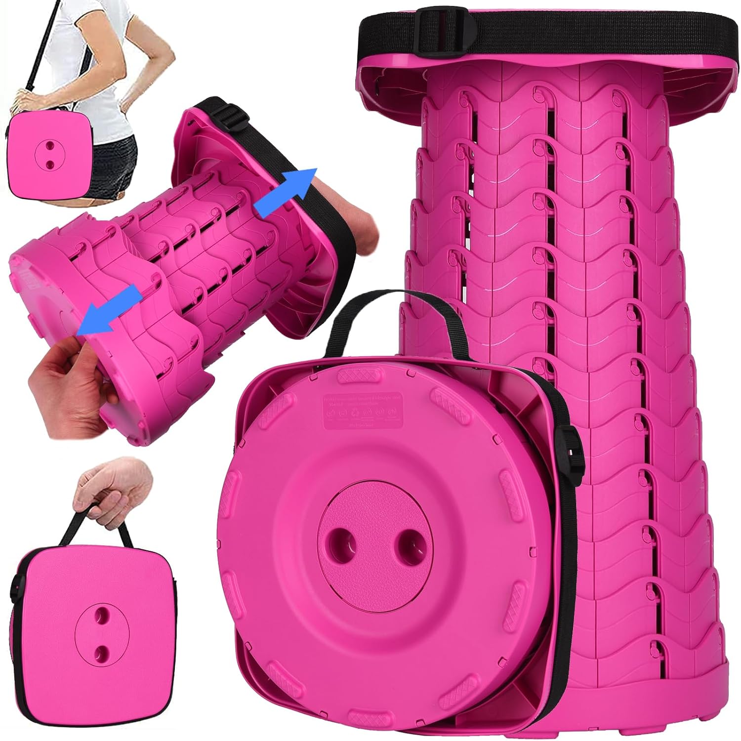 Amazon.com: Fishboy Upgraded Square Collapsible Stool for Adults ...