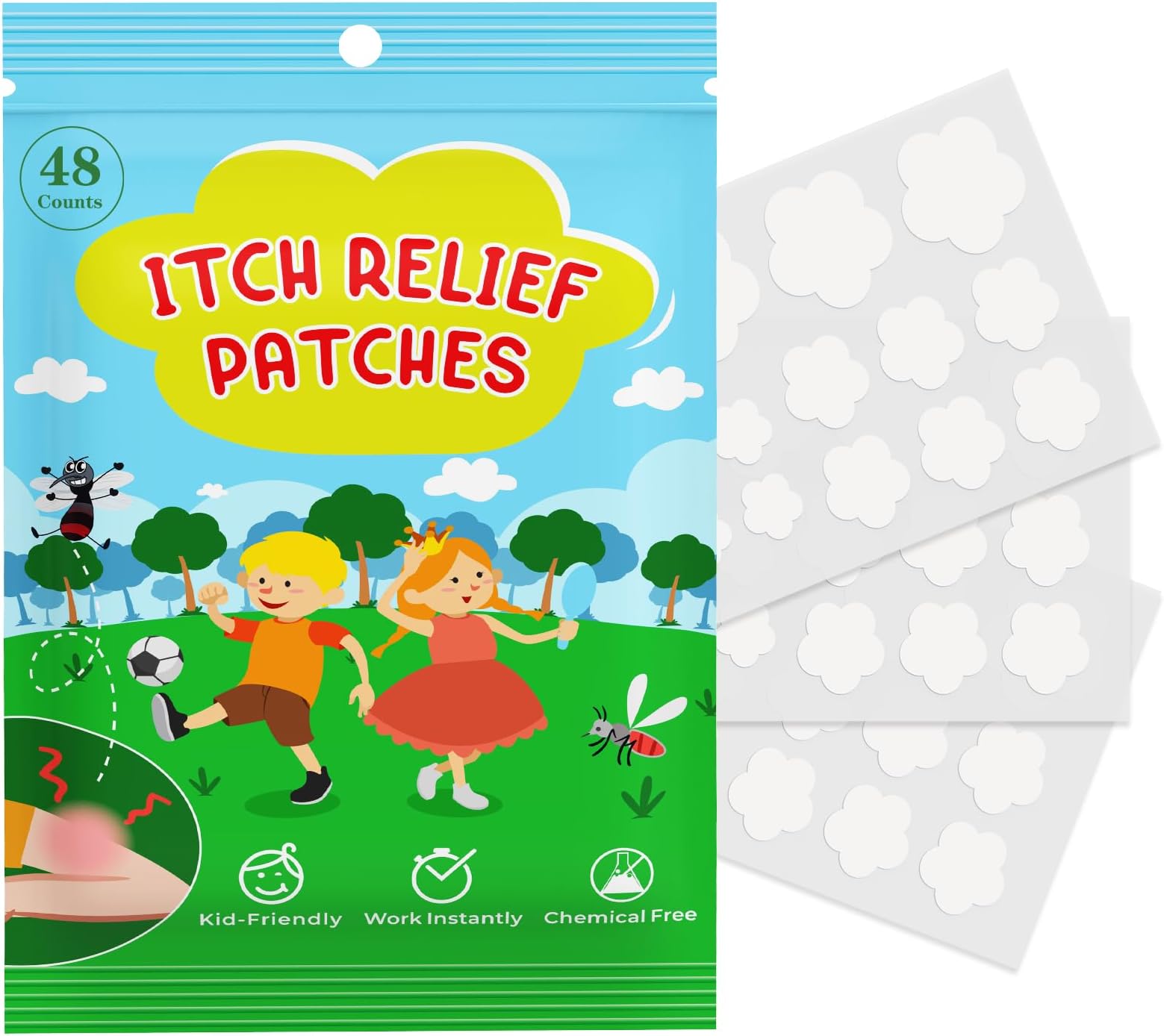 Amazon.com: Itch Relief Patches for Kids, Reduces Itch & Swell, Natural ...