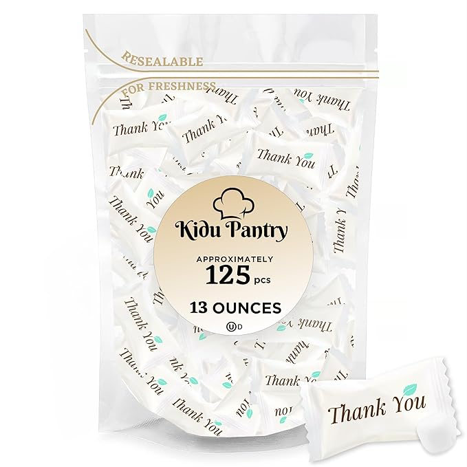 Amazon.com : KIDU Pantry Thank You Buttermints - Individually Wrapped ...