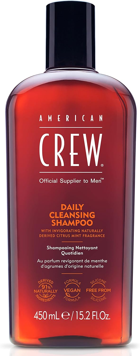 American Crew Daily Cleansing Shampoo, Vegan & Silicone Free (450ml) To ...