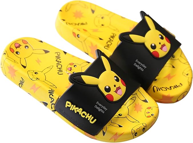 Pokemon Pikachu Slides Beach Sandals Slippers for Boys Girls Kids ...