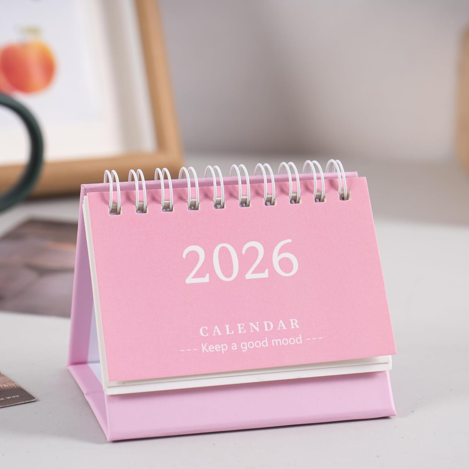 Mini Desk Stand Calendar 2026, Small 2025-2026 Desktop Standing Monthly ...