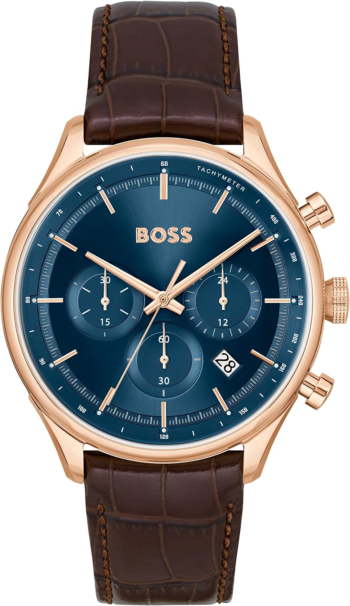BOSS Chronograph Quartz Watch for Men Gregor Collection with Brown ...