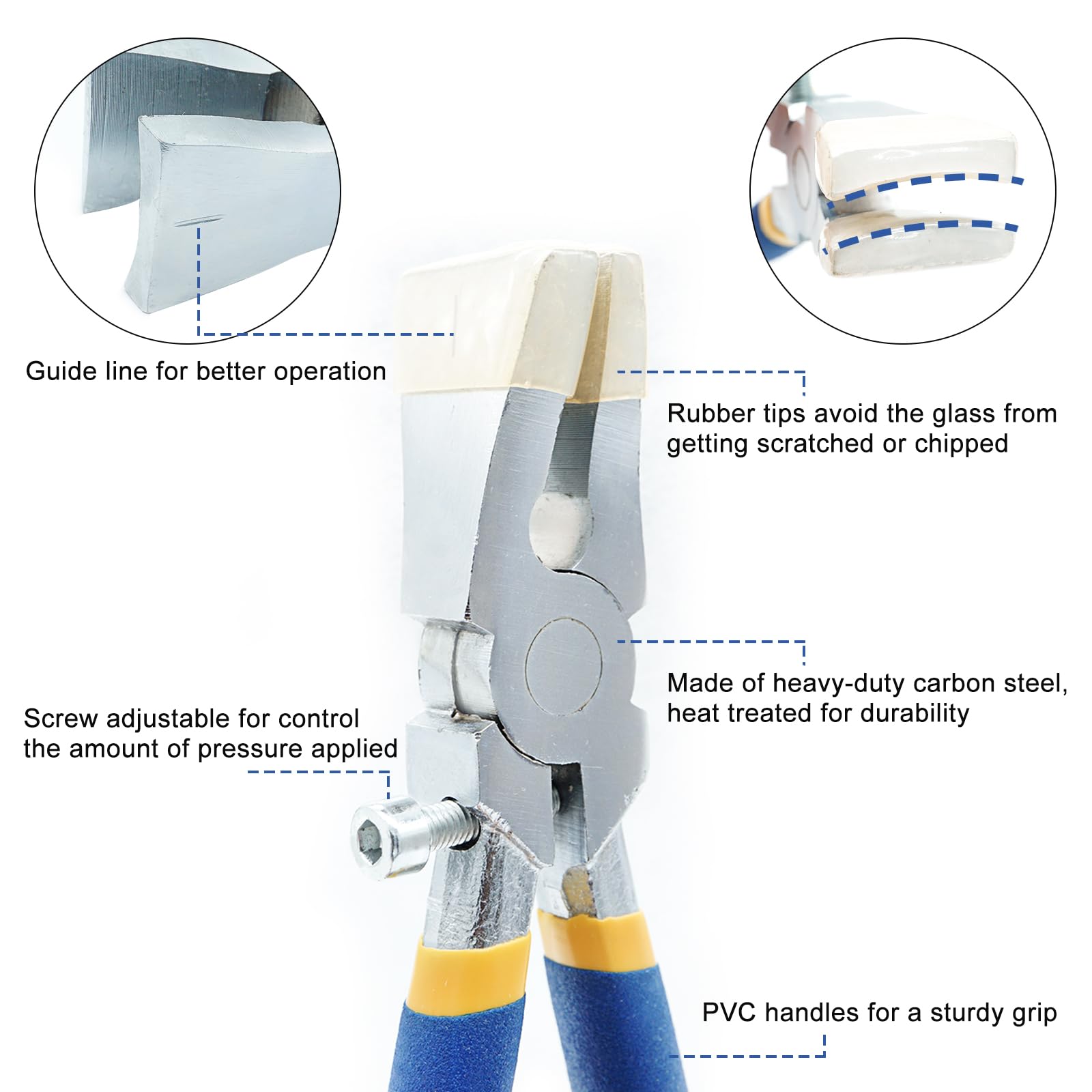 Snapklik.com : Glass Running Breaking Pliers And Glass Cutter Kit Glass ...