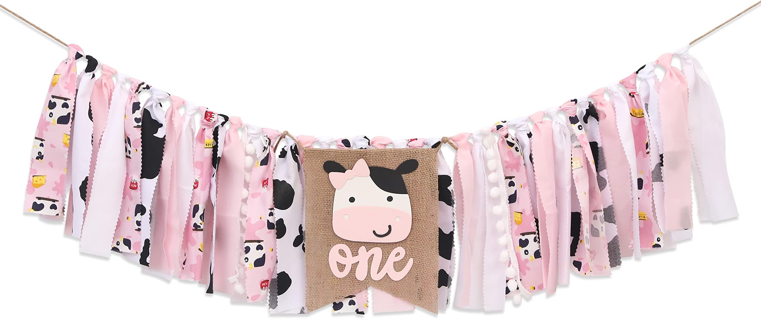 Amazon.com: Holy Cow I'm One Banner Farm 1st Birthday Party Decoration ...