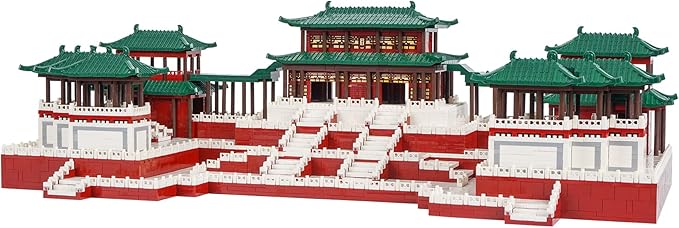 Amazon.com: Geniteen Building Block Set, Chinese Architecture Model Micro Mini Bricks 8109 PCS ...
