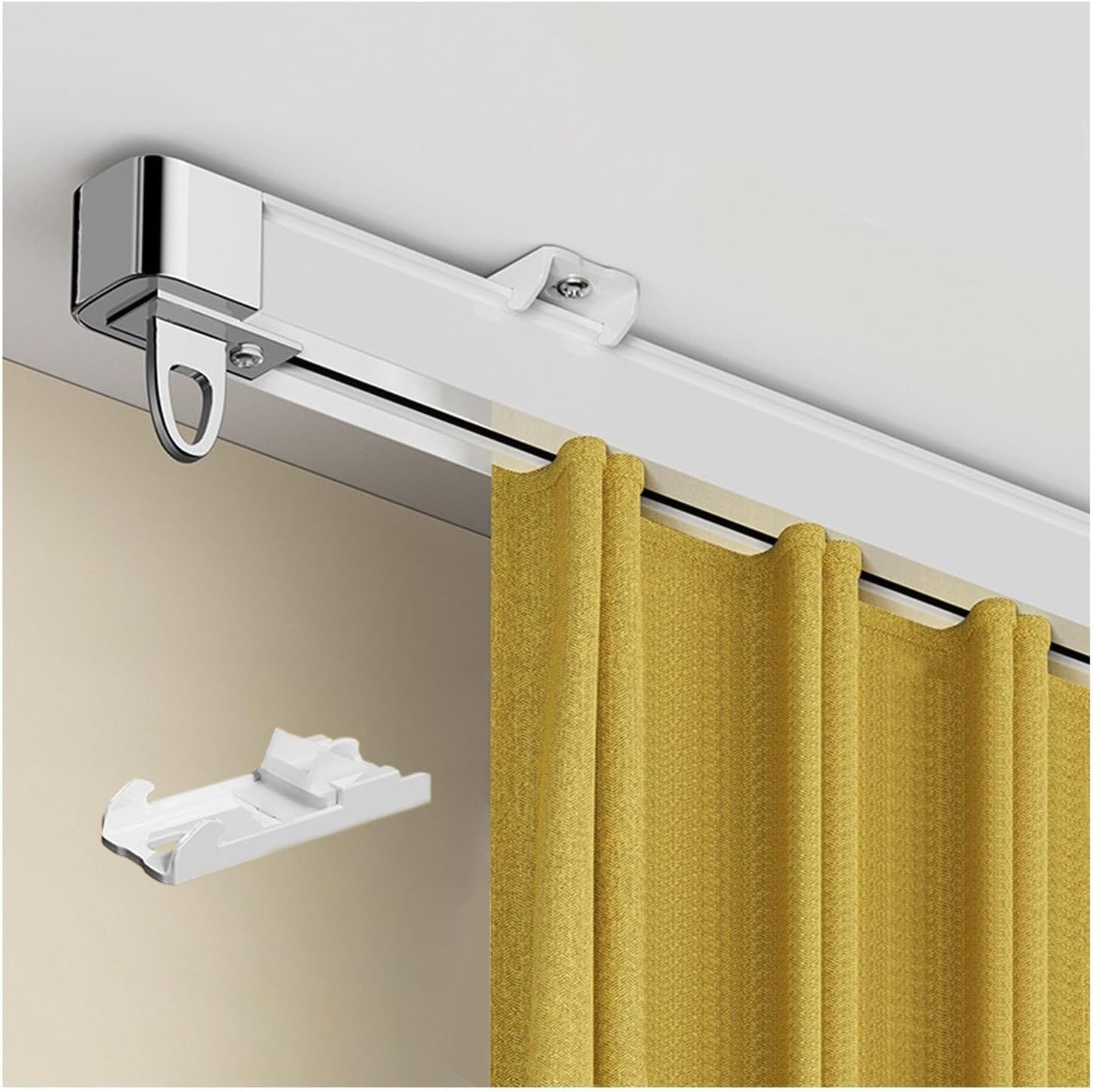 Amazon.com: Wall Ceiling Curtain Track, Retractable Curtain Track ...
