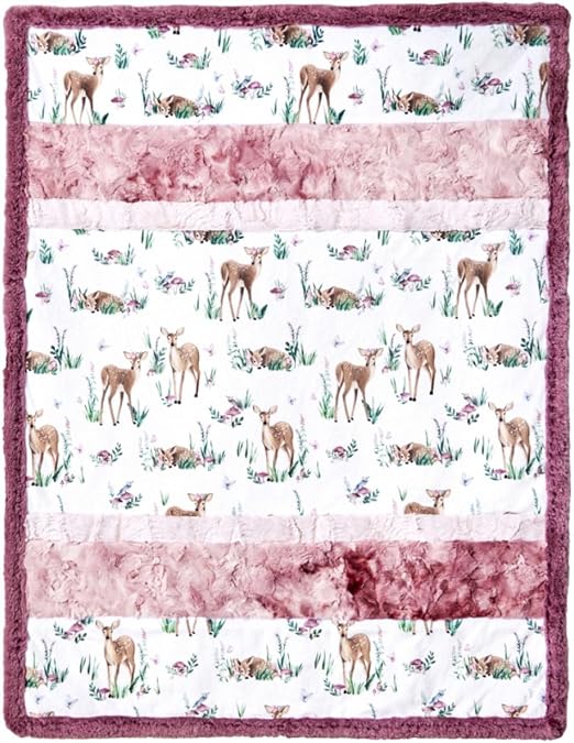 Amazon.com: Shannon FABRICS Minky Bambino Love You Deerly Cuddle Kit ...