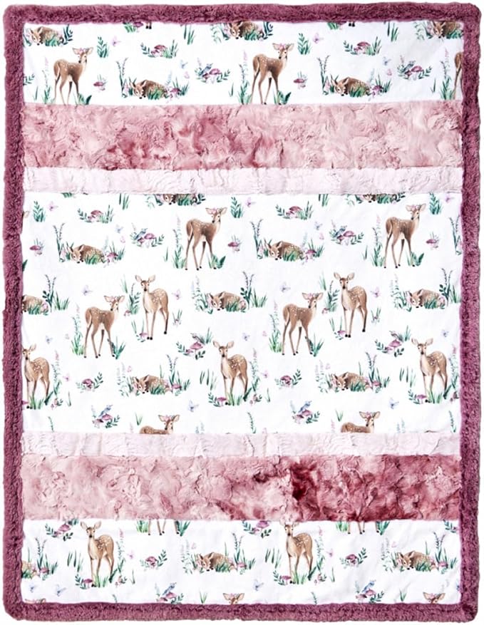 Amazon.com: Shannon FABRICS Minky Bambino Love You Deerly Cuddle Kit ...