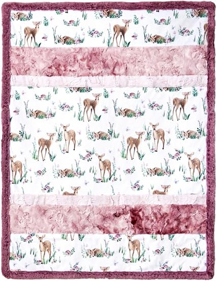 Amazon.com: Shannon FABRICS Minky Bambino Love You Deerly Cuddle Kit ...