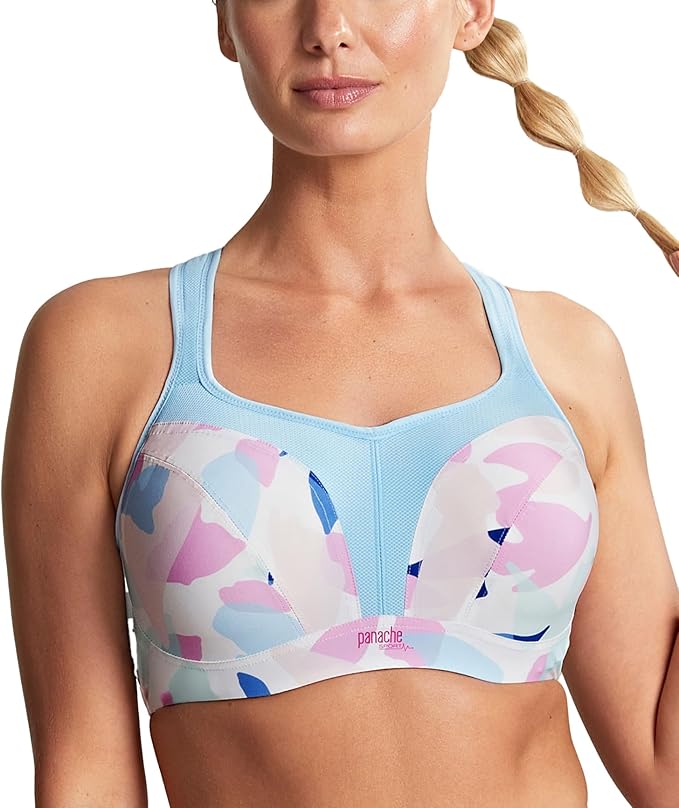 Panache Power Underwire Sports Bra (5021),36G,Abstract - Abstract,36G at Amazon Women’s Clothing ...