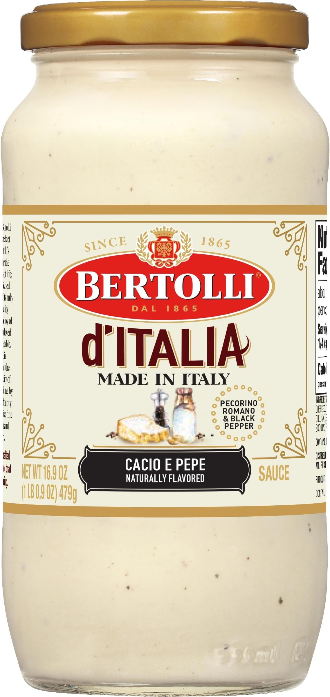 Amazon.com : Bertolli d'Italia Cacio e Pepe Pasta Sauce, Italian ...