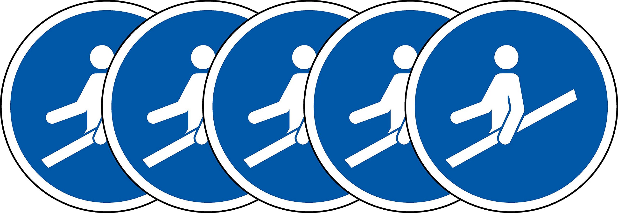 ISO Safety Sign - International Use Handrail Symbol - Self Adhesive ...