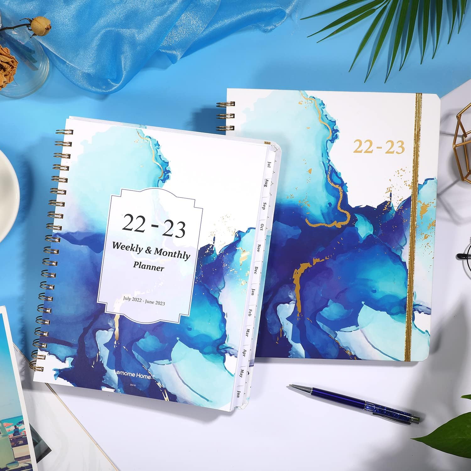 Agenda 2022-2023 – 9.2 x 11.2 pulgadas, agenda académica de tapa dura ...