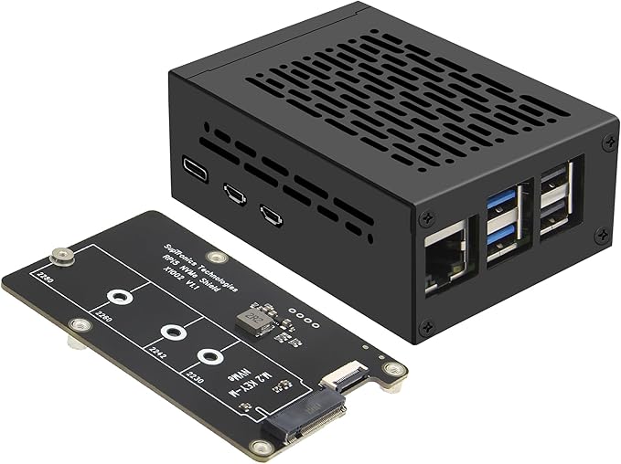 Amazon.com: Geekworm X1002 PCIe M.2 NVMe SSD PIP PCIe Peripheral Bottom ...